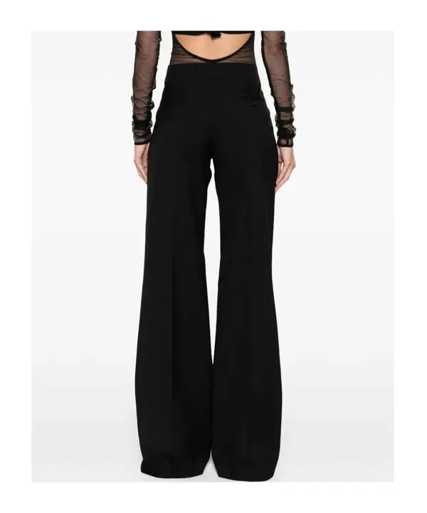 Alexander McQueen Pleat-detail Trousers - Black