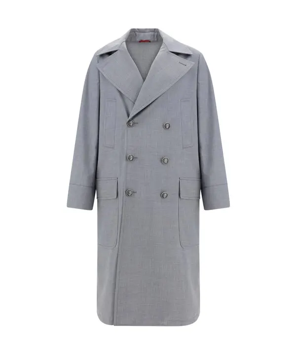 Brunello Cucinelli Double-breasted Coat - Gray