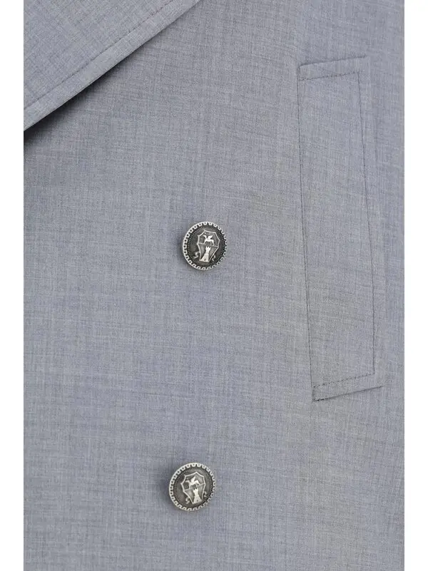 Brunello Cucinelli Double-breasted Coat - Gray