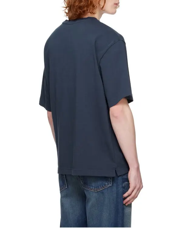 Maison Kitsuné Logo-embroidered Crewneck T-shirt