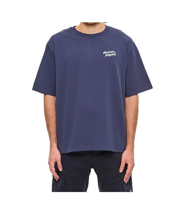 Maison Kitsuné Logo-embroidered Crewneck T-shirt