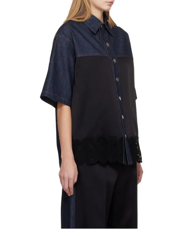 Stella McCartney Short-sleeve Shirt With Lace Detail