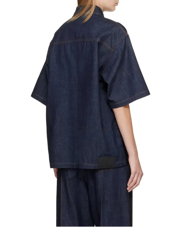 Stella McCartney Short-sleeve Shirt With Lace Detail