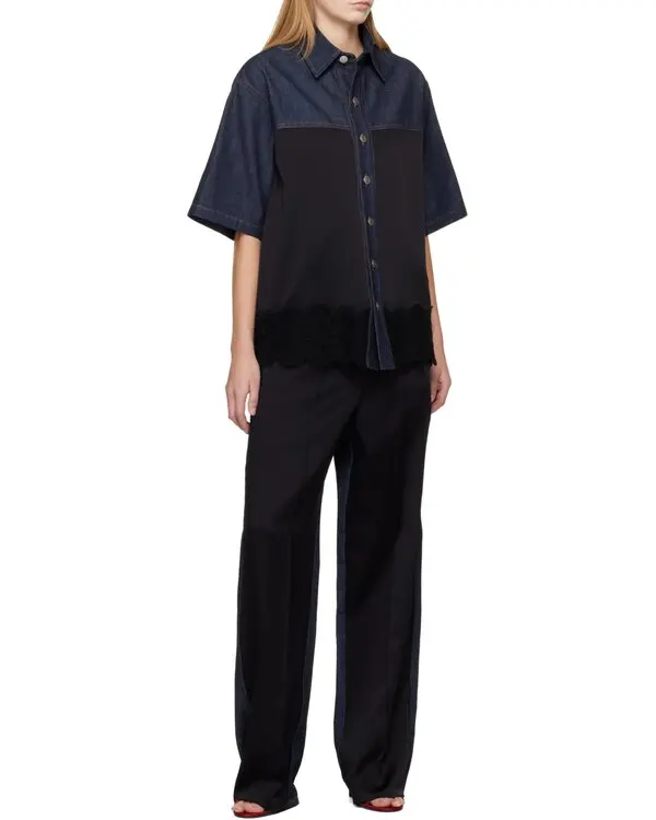 Stella McCartney Short-sleeve Shirt With Lace Detail