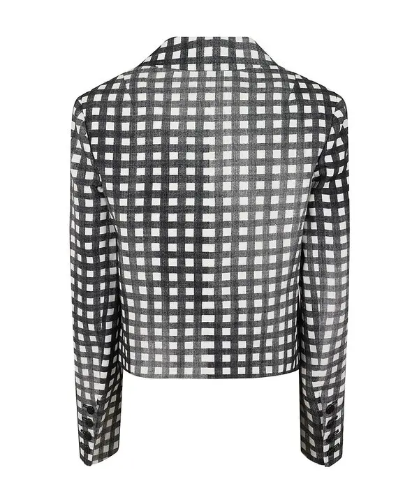 Ermanno Scervino Checked Cropped Jacket