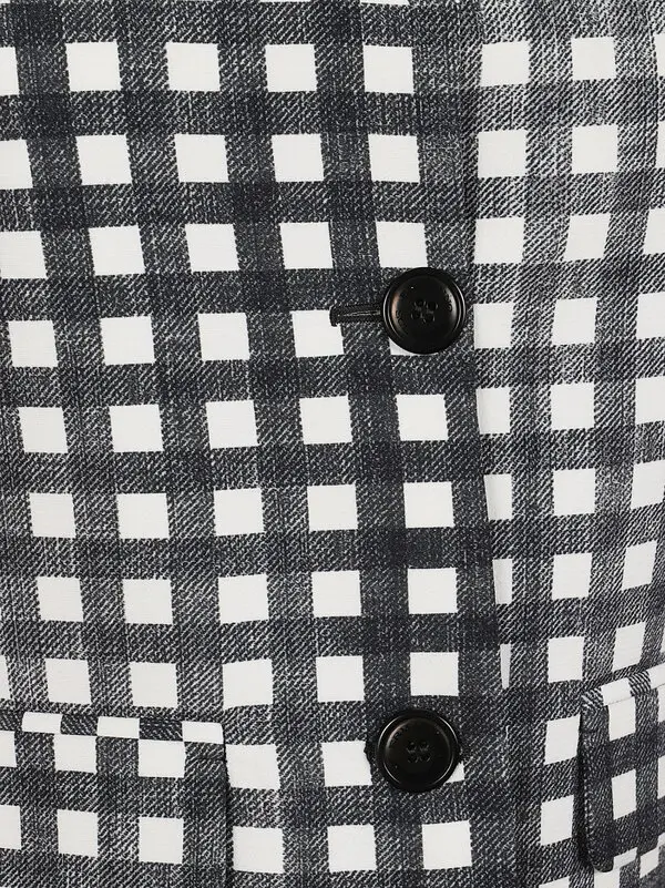 Ermanno Scervino Checked Cropped Jacket