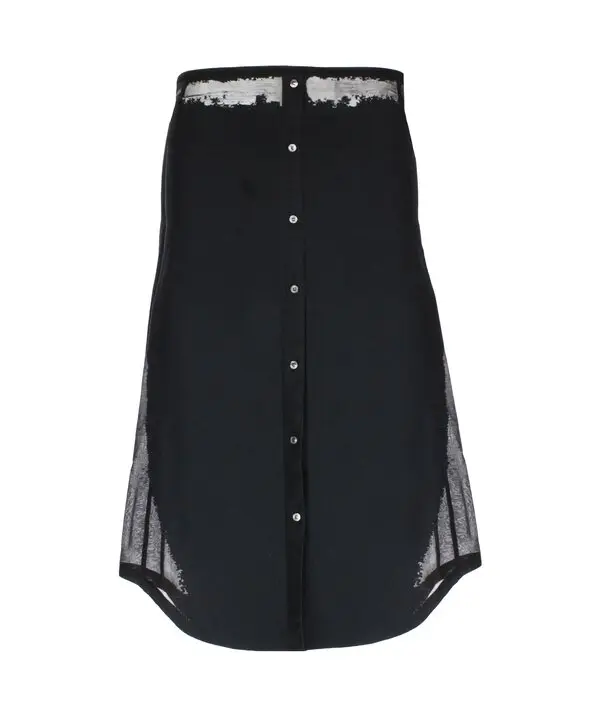 DIESEL® Button Detailed Midi Skirt