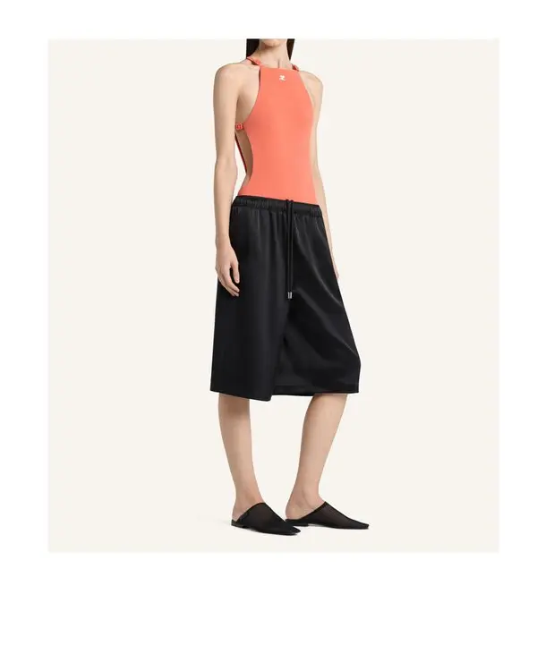COURREGES Back-panel Shorts - Black