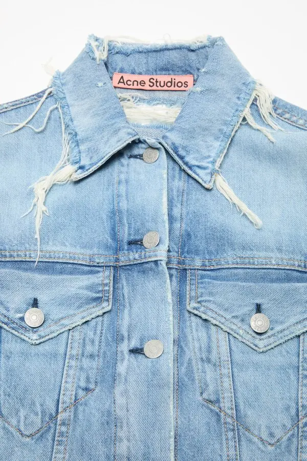 Acne Studios Distressed Denim Trucker Jacket