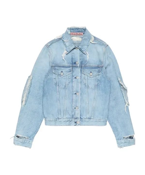 Acne Studios Distressed Denim Trucker Jacket - No