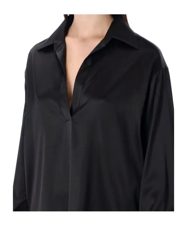 TOM FORD V-neck Long Sleeve Shirt - Black