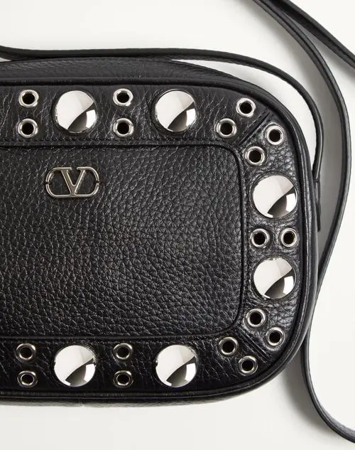 Valentino Garavani Nellcte Vlogo Signature Zip-up Messenger Bag With Studs