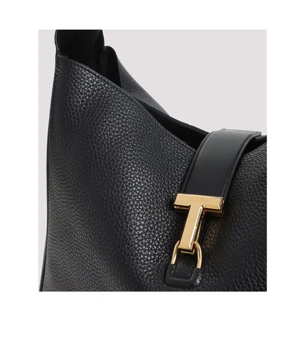 TOM FORD Tara Crazy Large Shoulder Bag - Black