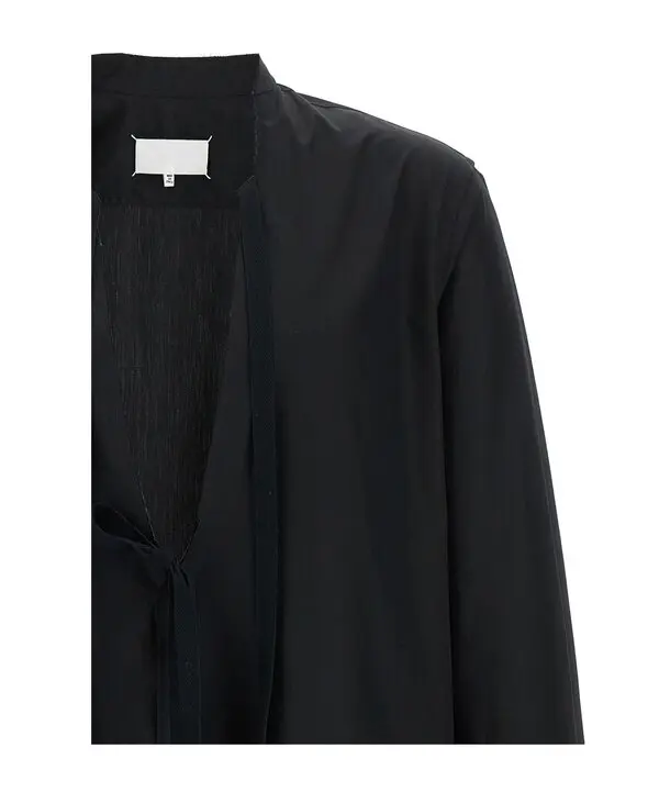 MAISON MARGIELA V-neck Poplin Shirt
