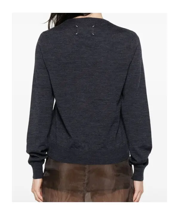 MAISON MARGIELA Long Sleeve Crewneck Jumper - Black