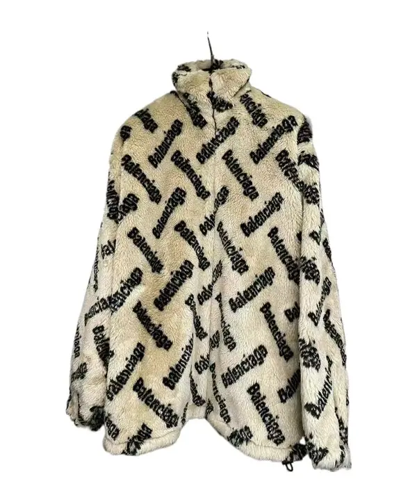Balenciaga All-over Logo Zip-up Jacket