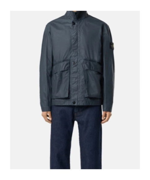 Stone Island Logo Patch Buttoned Jacket