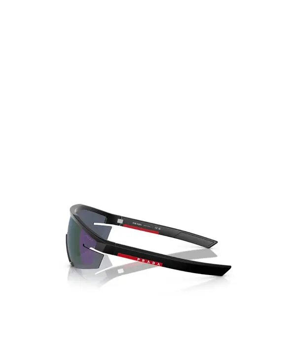 Prada Shield Frame Sports Sunglasses - Blue