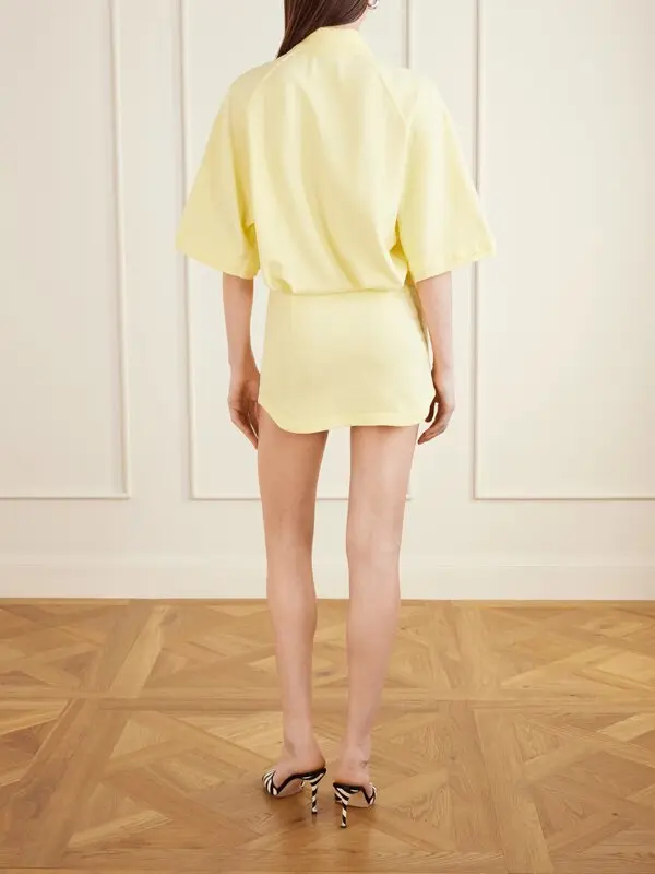 Attico Logo Embroidered Mini Dress
