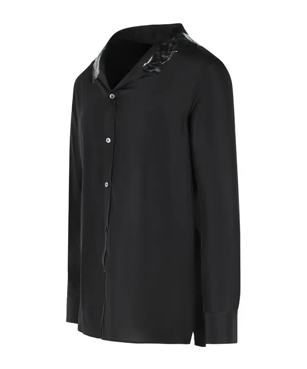 MAISON MARGIELA Tape-detail Long-sleeve Shirt