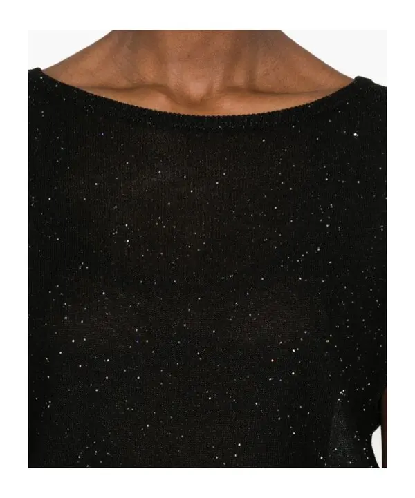 Herno Sequin Embellished Short-sleeved Jumper