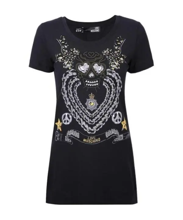 Moschino Printed T-shirt - Black