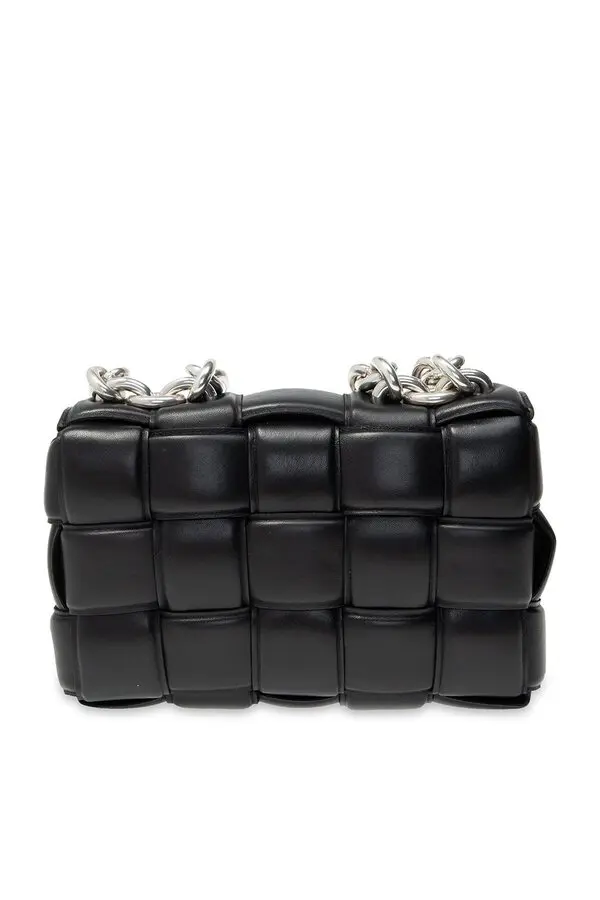 Bottega Veneta Chain Cassette Shoulder Bag - Black