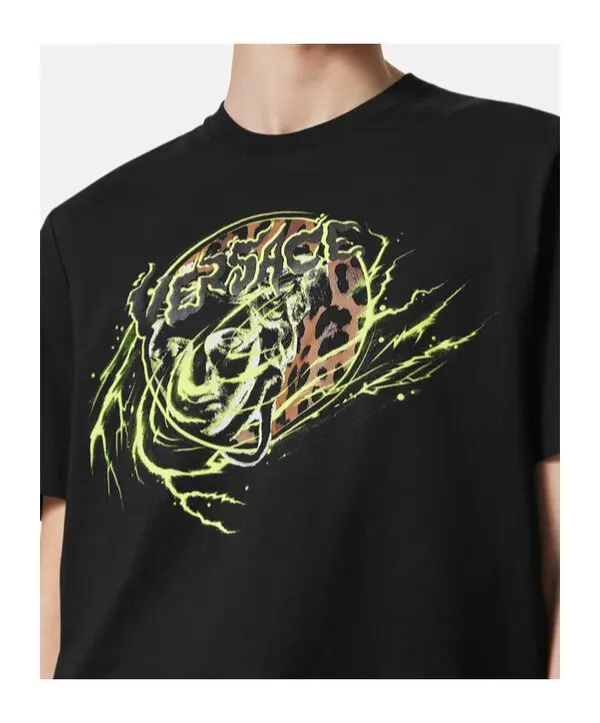 Versace Medusa Punk Crewneck T-shirt - Black/printed