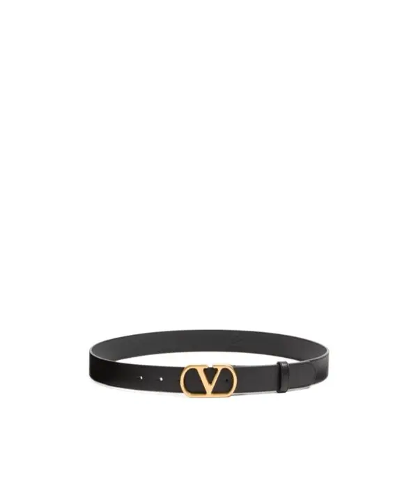 Valentino Garavani Vlogo Signature Belt - Black