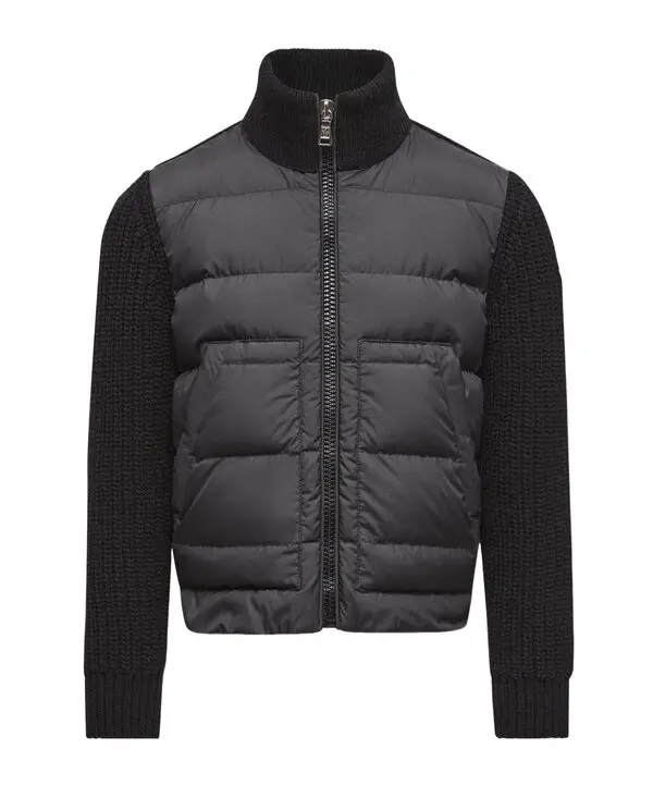 Moncler Logo Patch Panelled Jacket - Black