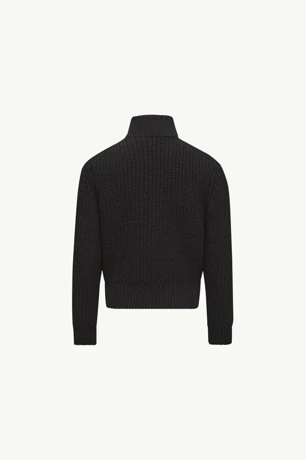 Moncler Logo Patch Panelled Jacket - Black