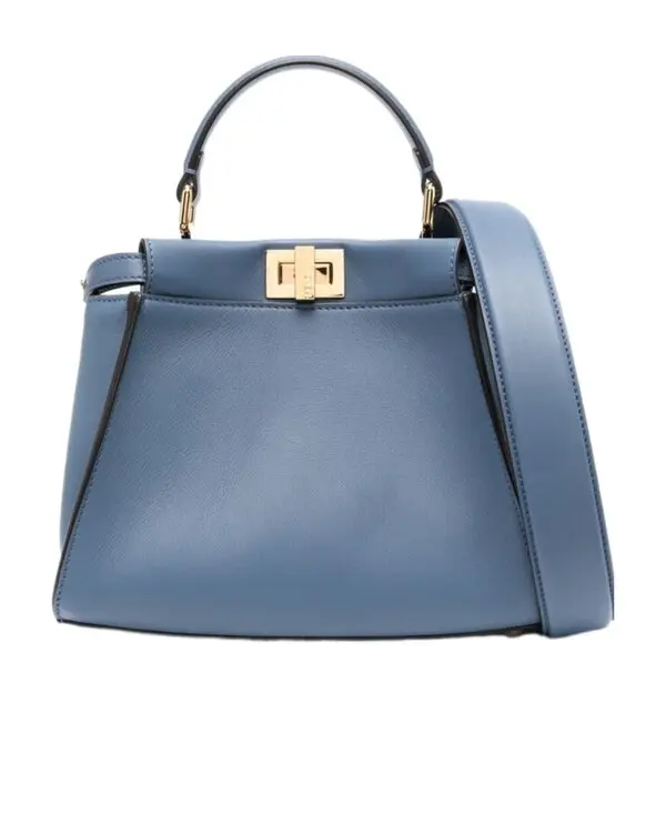 Fendi Peekaboo Mini Shoulder Bag - Blue