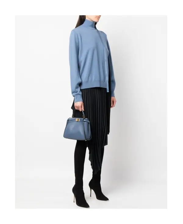 Fendi Peekaboo Mini Shoulder Bag - Blue