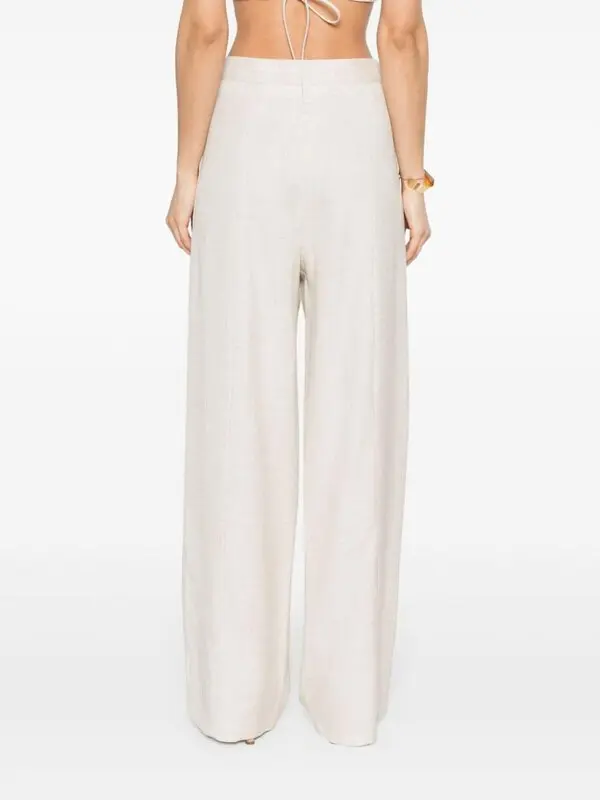 Philosophy Di Lorenzo Serafini Slub Pleated Straight Trousers