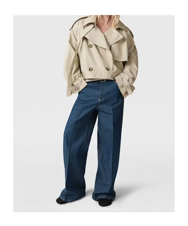 Stella McCartney Cropped Belted Trench Jacket