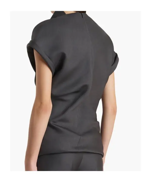 Khaite Tandie Top With Scarf Neckline - Black