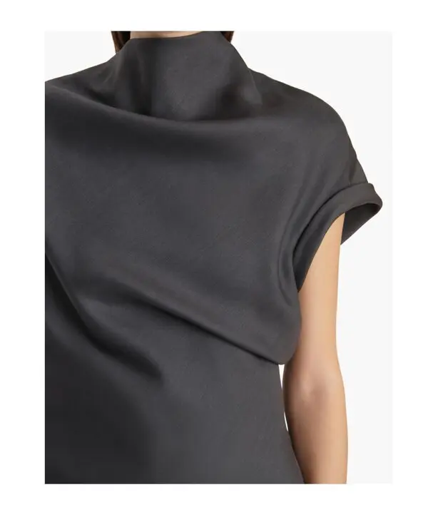Khaite Tandie Top With Scarf Neckline - Black