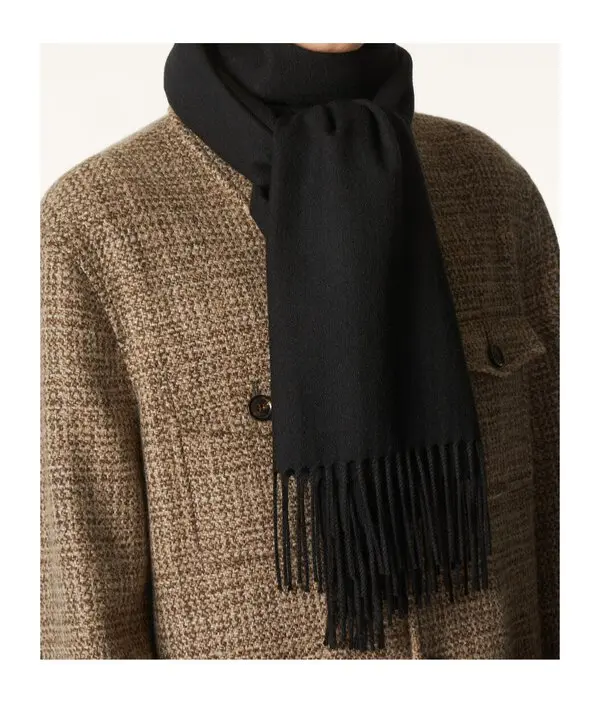 Loro Piana Leggera Grande Unita Scarf - Black