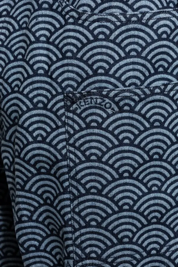 Kenzo All-over Patterned Wide-leg Jeans
