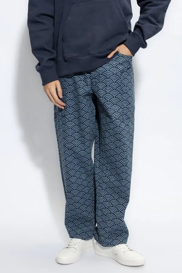 Kenzo All-over Patterned Wide-leg Jeans
