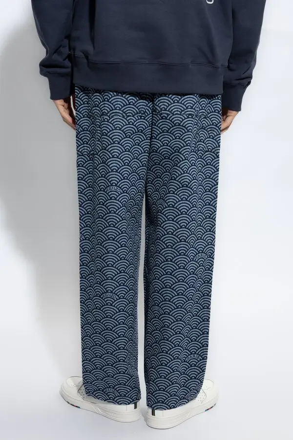 Kenzo All-over Patterned Wide-leg Jeans