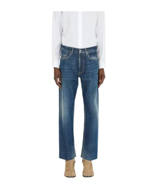 MAISON MARGIELA Vintage Effect Jeans - Navy Blue