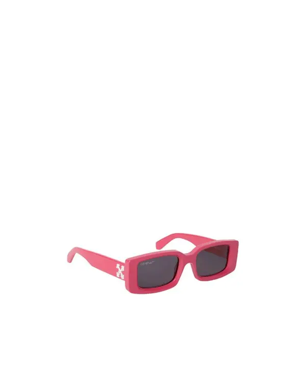 Off-White Arthur Rectangular Frame Sunglasses - Black