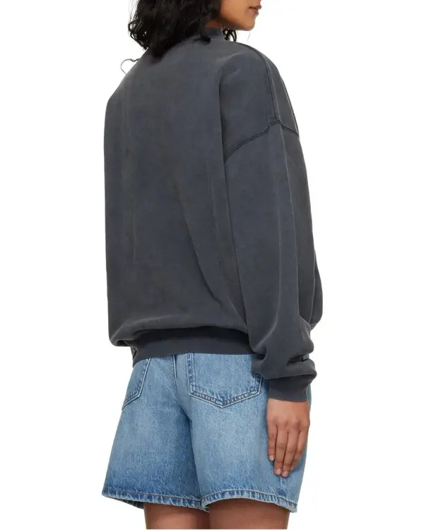 ANINE BING Snake Print Crewneck Sweatshirt