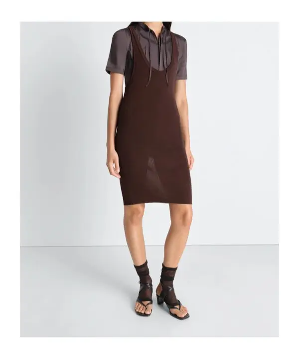 LEMAIRE Ribbed Racerback Tank Dress