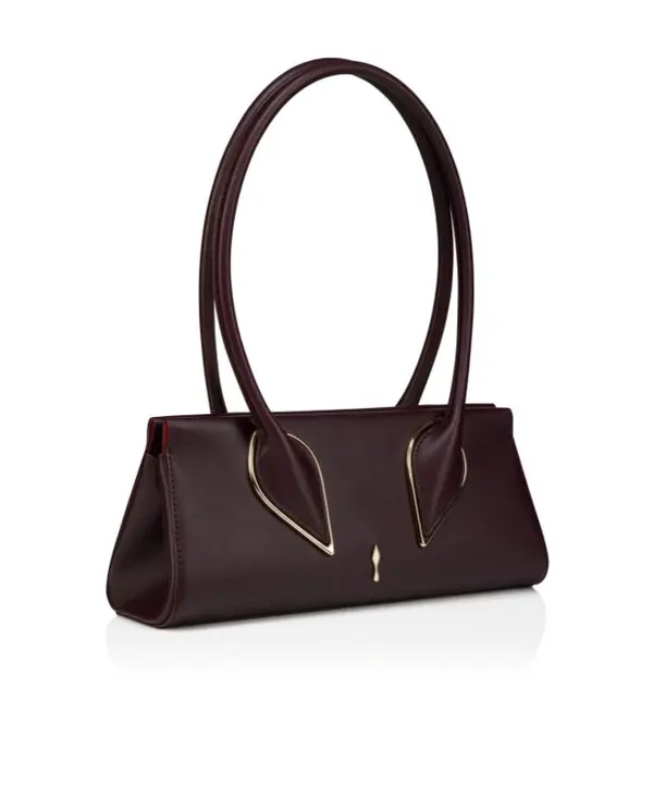 CHRISTIAN LOUBOUTIN Venus Logo Plaque Shoulder Bag - Black