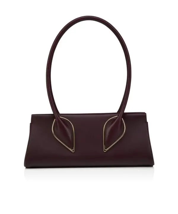 CHRISTIAN LOUBOUTIN Venus Logo Plaque Shoulder Bag - Black