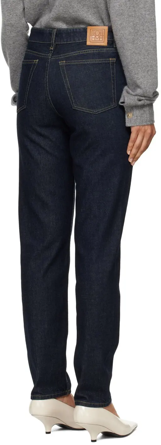 TOTEME Low Tapered Jeans - Slate Blue
