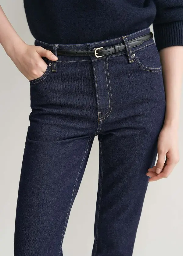 TOTEME Low Tapered Jeans - Slate Blue