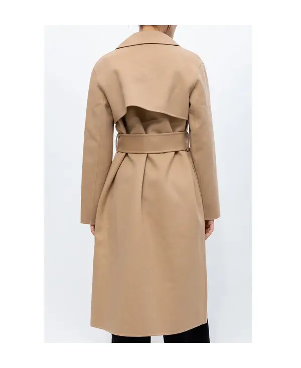 Theory Long-sleeved Belted Coat - Nude